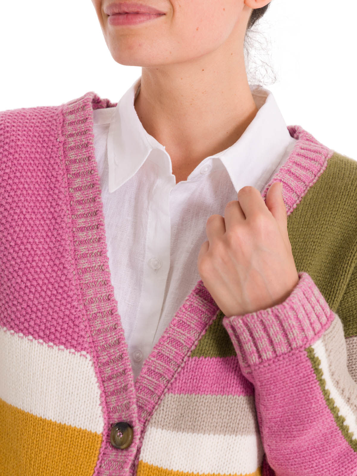 Chompa Para Mujer Lana Mercedario Rosado | Rockford - Supermall Perú