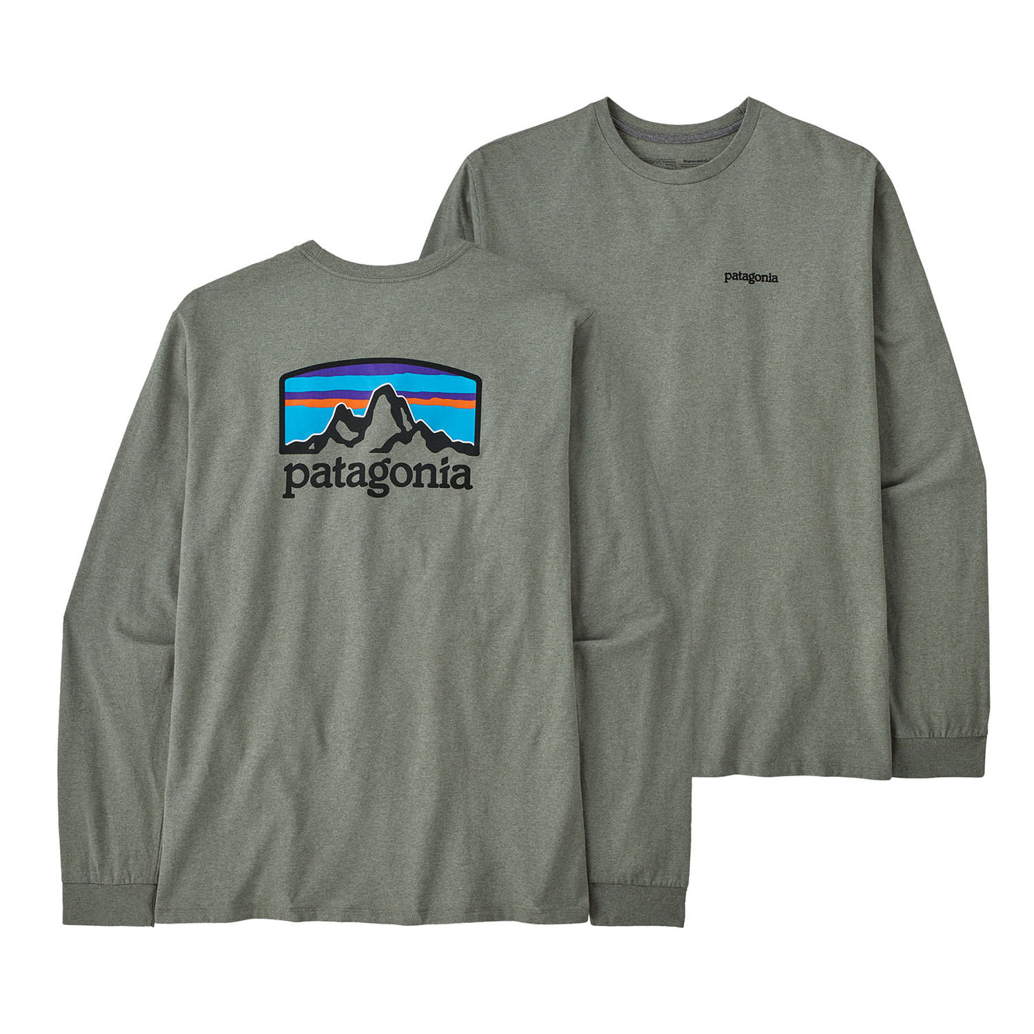 Polo M/L Outdoor Para Hombre Fitz Roy Horizons Responsibili-Tee Verde ...
