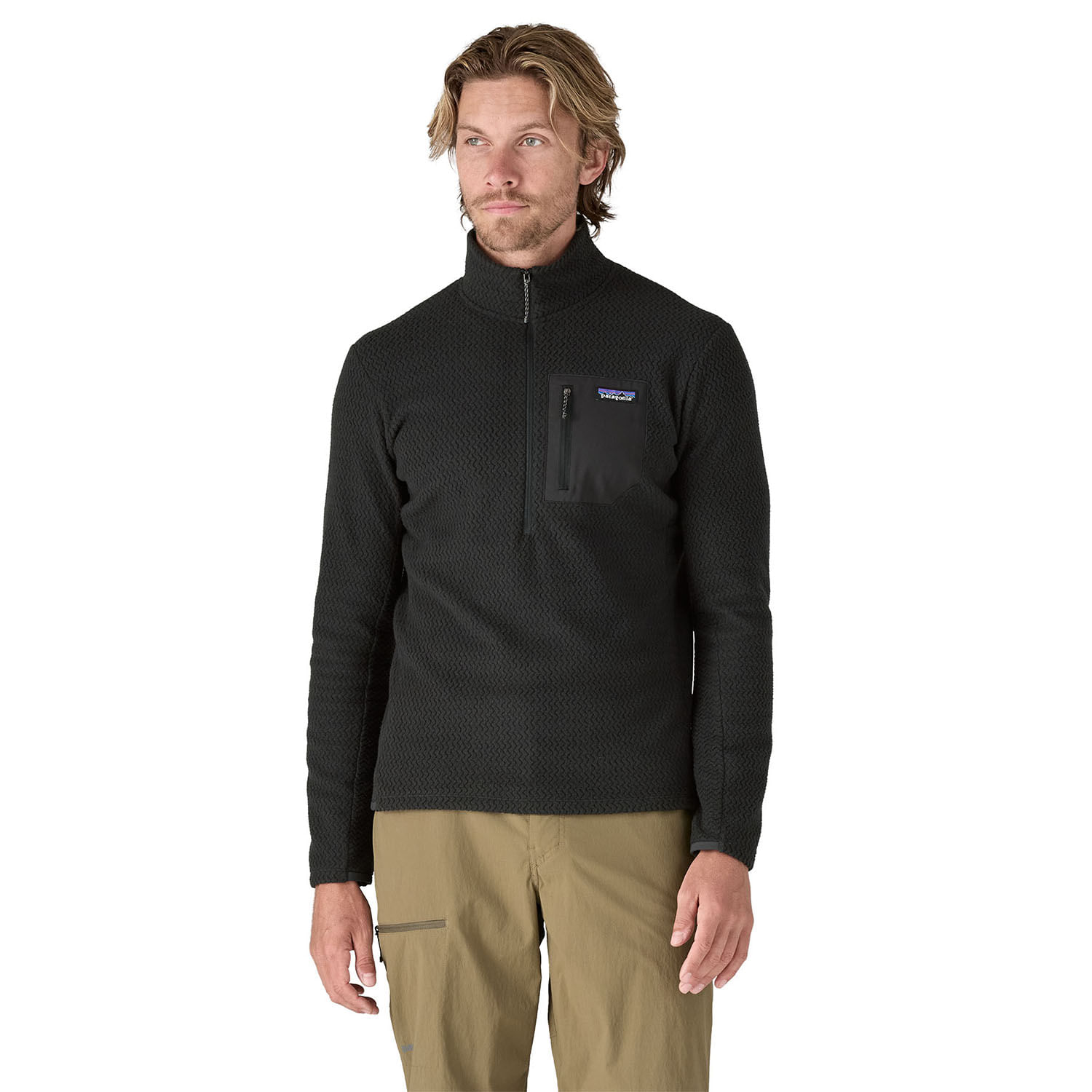 Casaca Outdoor Para Hombre R1 Air Zip Neck Negro | Patagonia ...