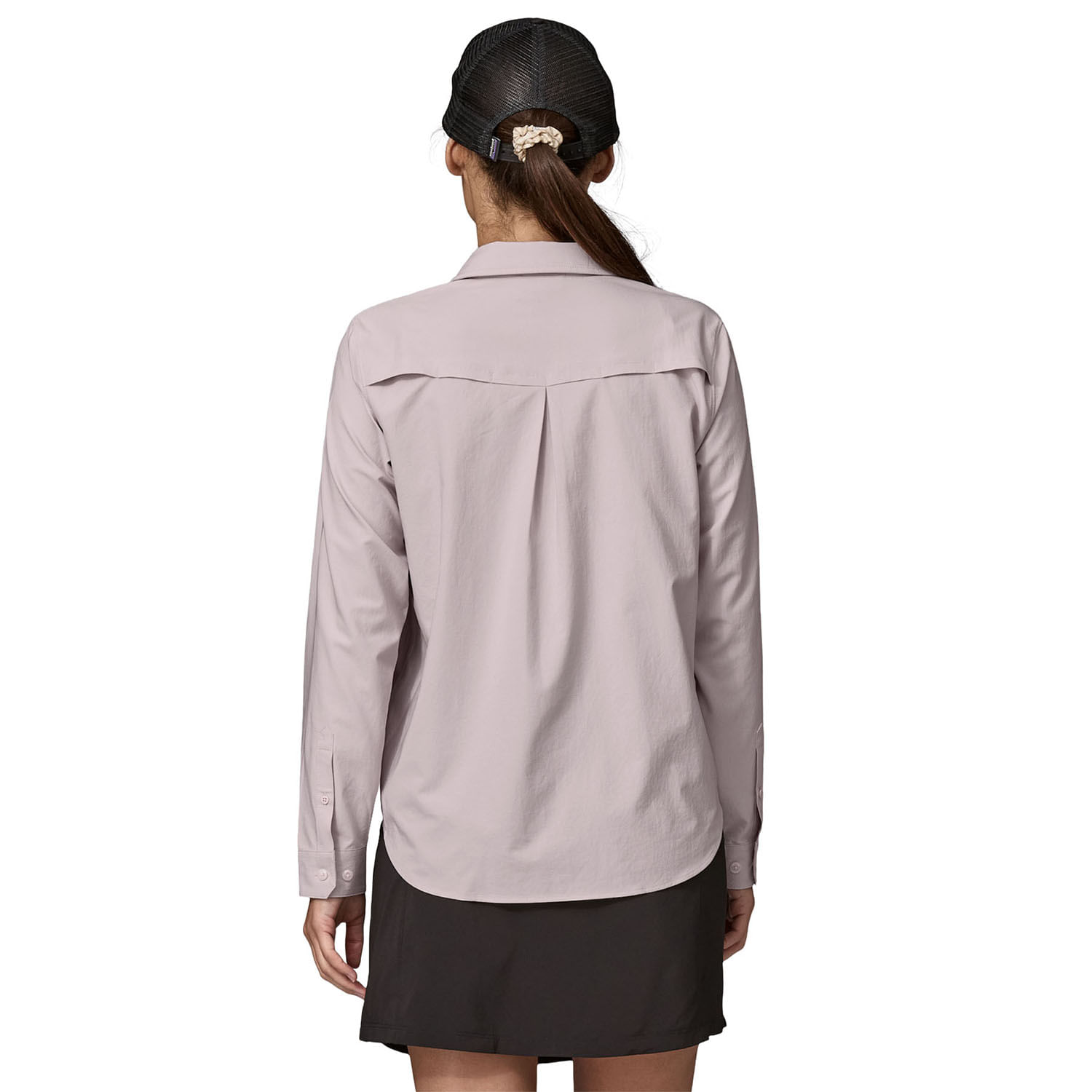 Camisa M/L Outdoor Para Mujer Self Guided Sun Shirt Morada | Patagonia ...